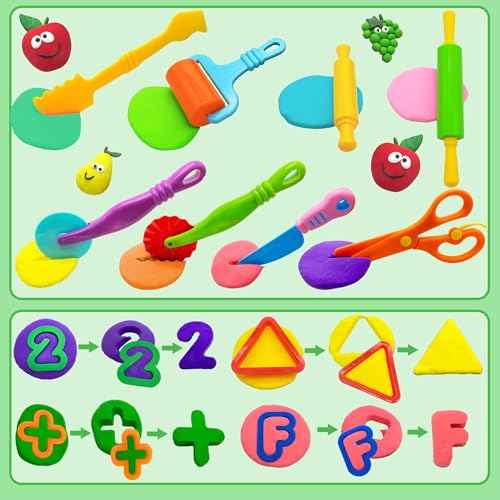 Snapklik.com : Playdough Tools 55 PCS Play Dough Tools Set For Kids ...