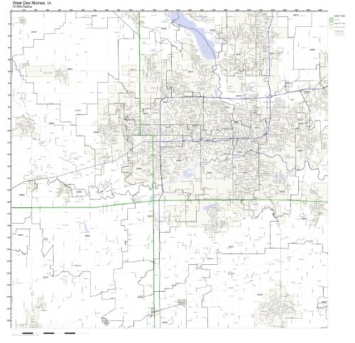 West Des Moines, IA ZIP Code Map Not Laminated: Amazon.com: Office Products