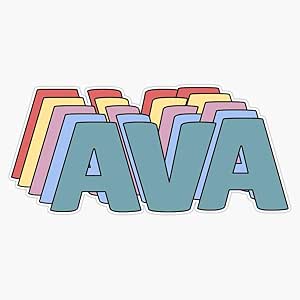 Amazon.com: Ava Name Sticker Vinyl Waterproof Sticker Decal Car Laptop ...