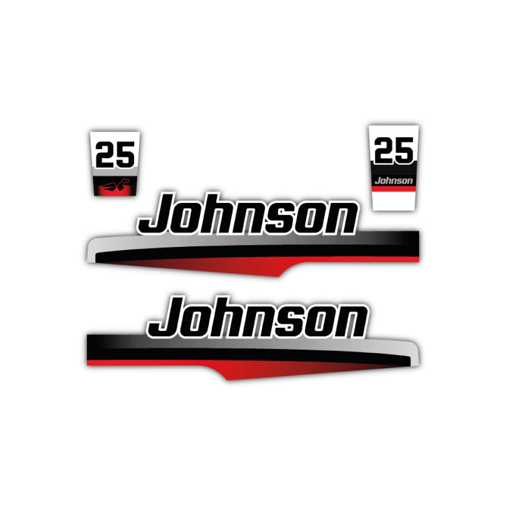 Amazon.com: Johnson 25 Outboard (1997) Aftermarket Decal/Aufkleber ...
