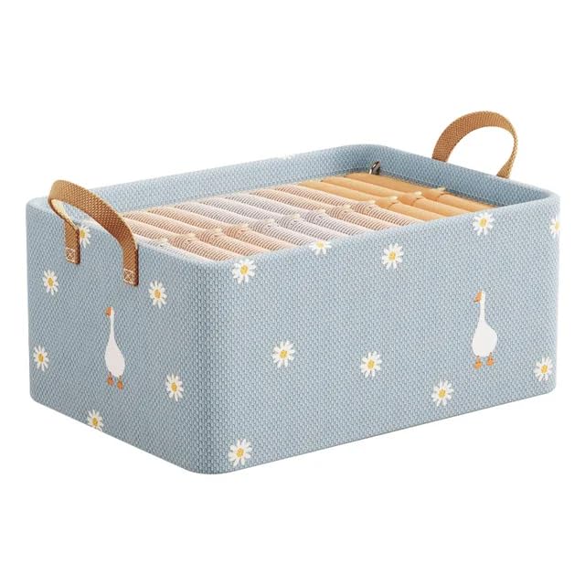 MILAAN Wardrobe Cupboard Organiser Storage Box for Clothes Jeans Sarees ...