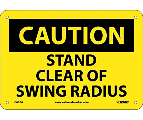 Stand Clear Of Swing Radius Sign: Amazon.com: Industrial & Scientific