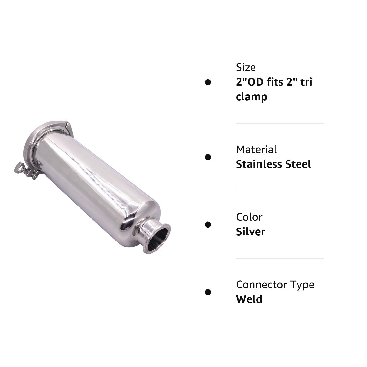 Snapklik.com : DERNORD 2 Inch Tri-Clamp Filter - SS304 Sanitary ...