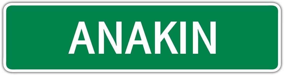 Amazon.com: Anakin Name Street Sign Gift Wall Décor Novelty Man Cave ...