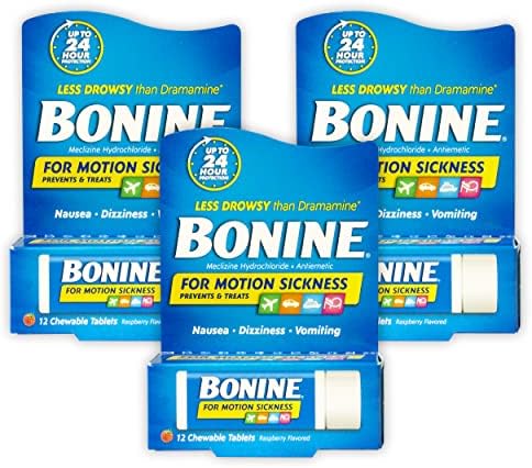 Amazon.com: Bonine Non-Drowsy Motion Sickness Relief - 3 Pack ...