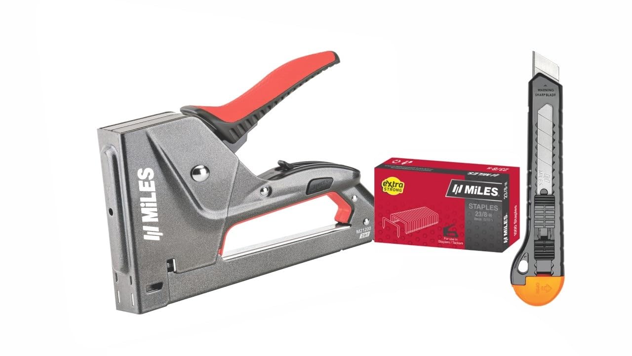 Miles Gun Tacker/Staple Gun M21200 Combo + 23-8H Staple (1pc) | Stapler ...