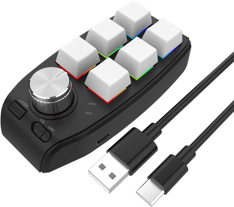 LiLiTok 6 Keys Keyboard Programming RGB Keyboards, Offices Mini ...