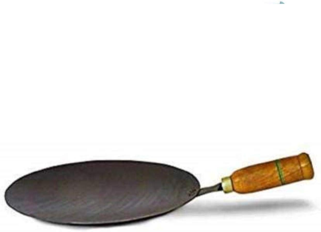 Buy Nakshathra Pure Iron tawa for dosa/roti 12inch 5mm, Black (CONCAVE ...