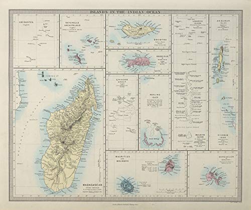 Buy Indian Ocean Islands Madacar Seychelles Maldives Mauritius. SDUK ...