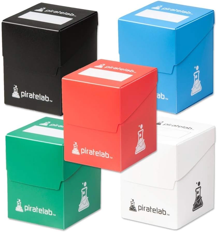 Amazon.com: Pirate Lab Set of 5 120-Card Deck Boxes - Red, Black, Blue ...