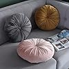 Amazon.com: Round Throw Pillow for Couch Decorative 3D Yellow Round ...