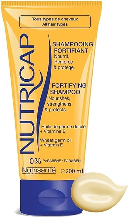 Nutricap Fortifying Shampoo - All Hair Types - Vitamin E, Wheat Germ ...