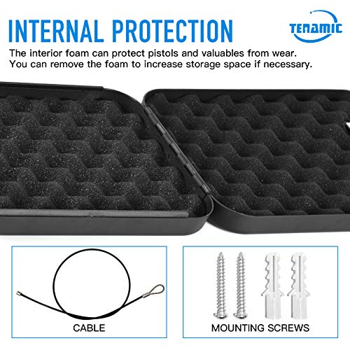 Snapklik.com : Pistol Safe, Portable Travel Gun Safe, Solid Steel ...