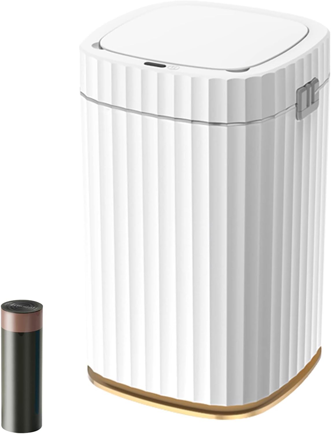 Smart Trash Bin with Lid for Kitchen, 15 Liter Square Automatic Garbage ...