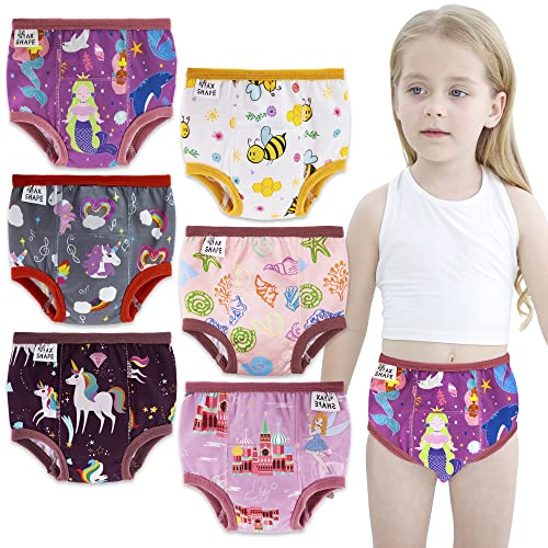 Snapklik.com : Max Shape 6 Packs Of Potty Training Underwear For Girls