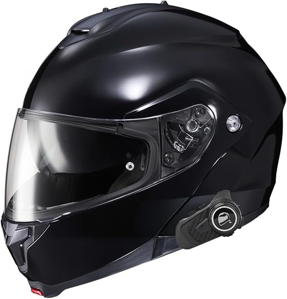 Amazon.com: HJC C-91 Modular Bluetooth Helmet with 3 Person Intercom ...