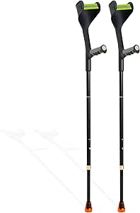 BQKOZFIN Forearm Crutches for Adults(1 pair), Folding Forearm Crutches Lightweight Adjustable ...