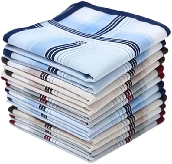 emlstyle Cotton Handkerchiefs for men 12 Pack at Amazon Men’s Clothing ...