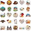 Amazon.com: Germany Stickers |50Pcs German Waterproof Vinyl Decals for ...
