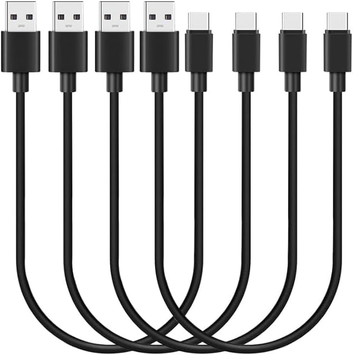 Amazon.com: 6 inch Short Fast Charging Cord, 5 Pack Durable USB A to ...