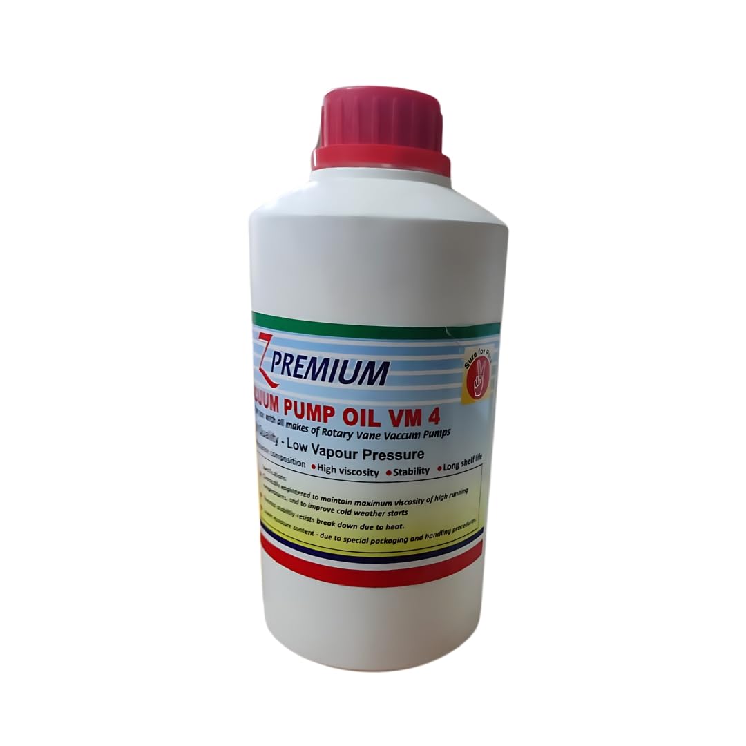 ZPremium VM4 Vacuum Pump Oil 1 Litre - (4 pc) : Amazon.in: Car & Motorbike