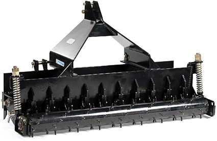 Titan Attachments 60in Soil Yard Pulverizer, Spiked Drum, Category 1 ...