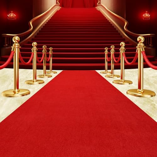 Amazon.com: 2.6FT×15FT Red Carpet Runner for Party,350 GSM Felt Non ...