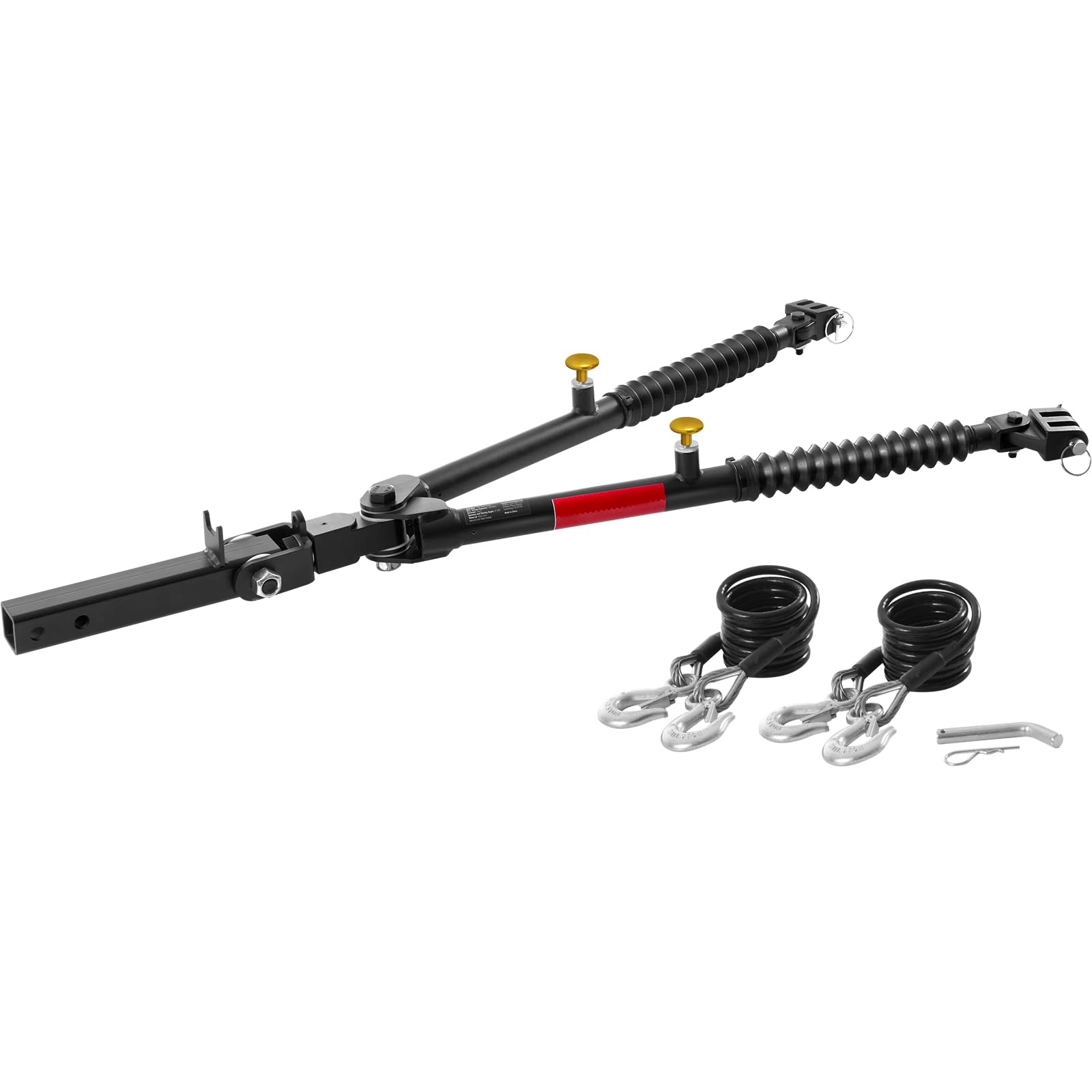 VEVOR Tow Bar, 10000 lbs Towing Capacity with Ropes, Powder-Coating ...