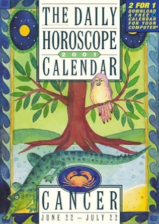 Amazon.com: The Daily Horoscope 2001 Calendar: Cancer, June 22 - July ...