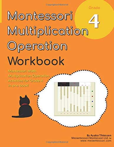 Buy Grade 4 Montessori Math Multiplication Operation Workbook ...