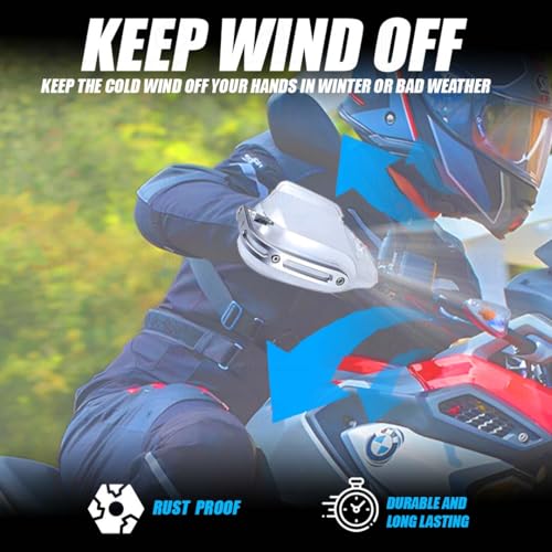 Universal Bike Hand Guards Protectors | Wind Deflector Made for Hand ...