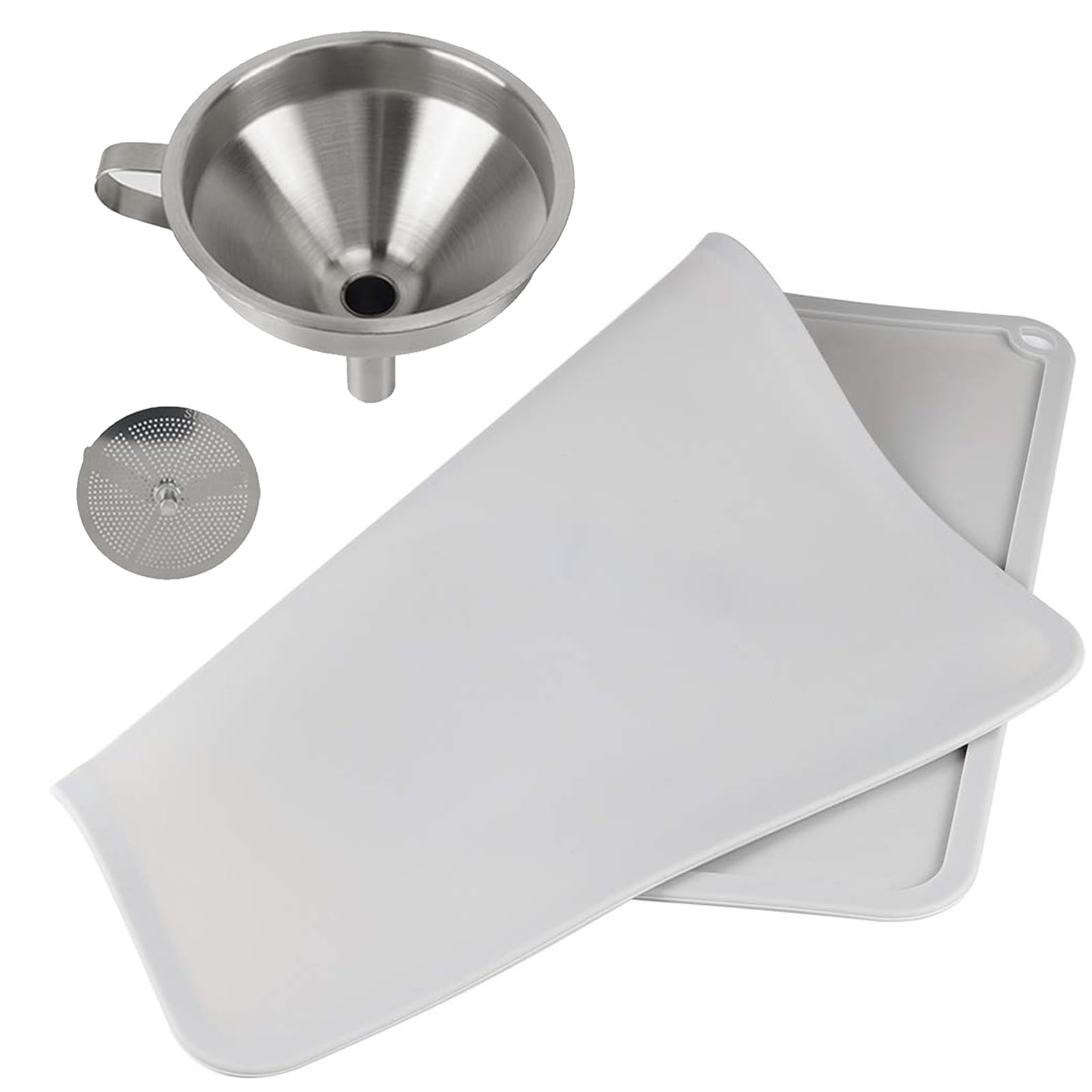 Amazon.com: YOOPAI Funnel and Mat, Stainless Steel Filter Funnel ...