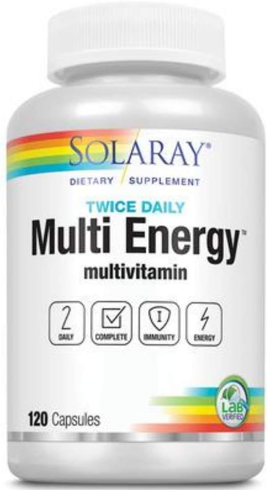 Amazon.com: Solaray Multi Energy Two Daily, Capsule (Btl-Plastic ...