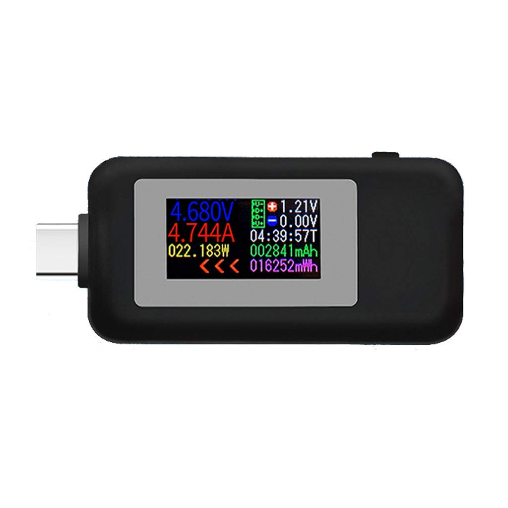 KWS-1902C Type-C Colorful Display USB Tester Current Voltage Monitor ...