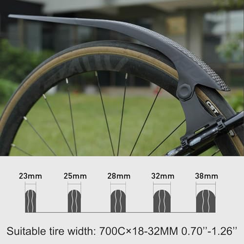 ENLEE Bike Fenders 700C, Detachable, Adjustable Front and Rear ...
