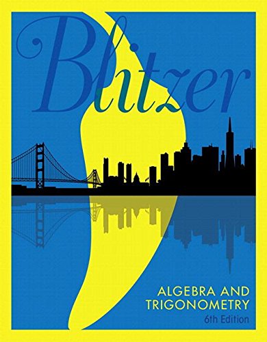 Algebra and Trigonometry by Blitzer, Robert