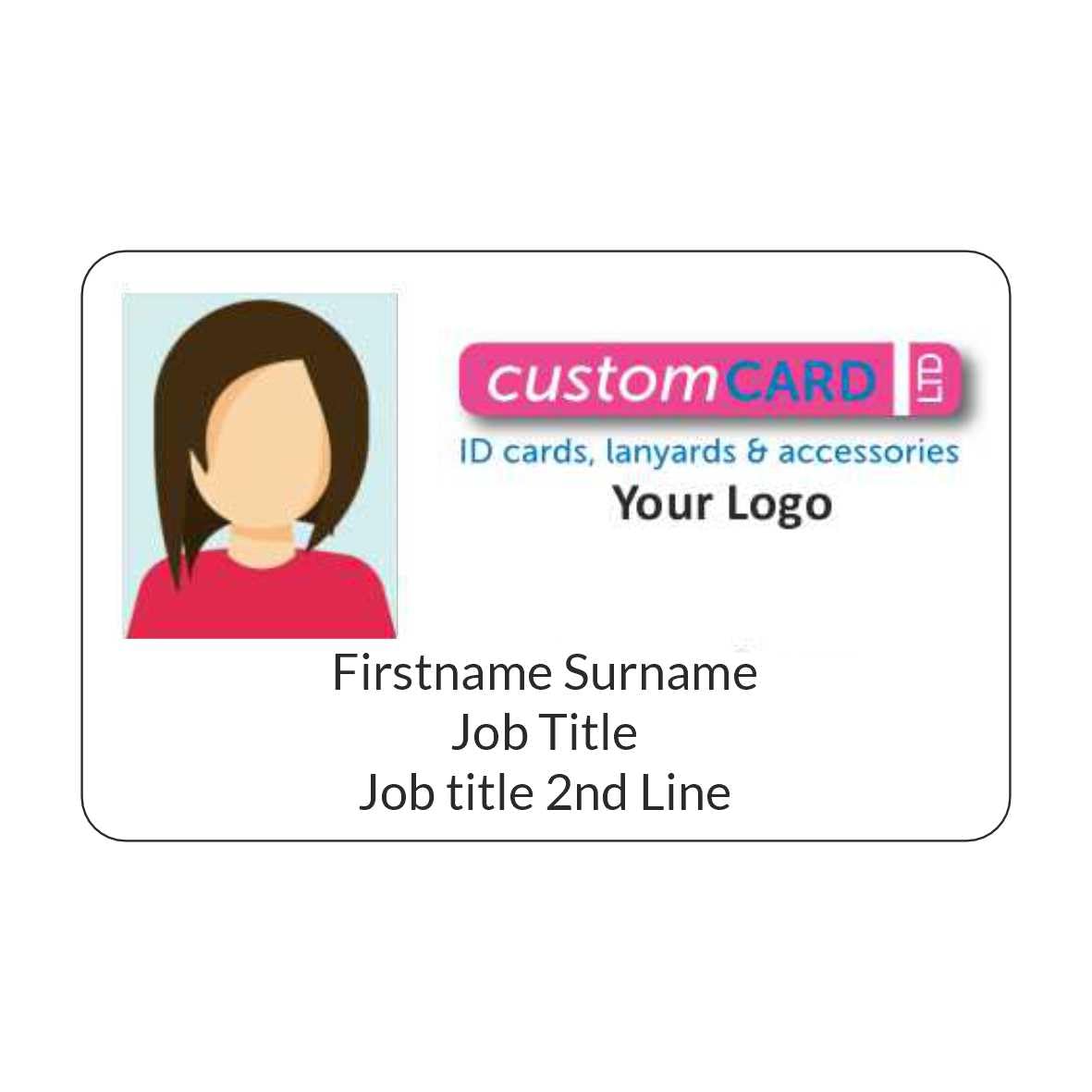 Personalised Photo ID Card, Single and Double Sided Print, Two Sided ID ...