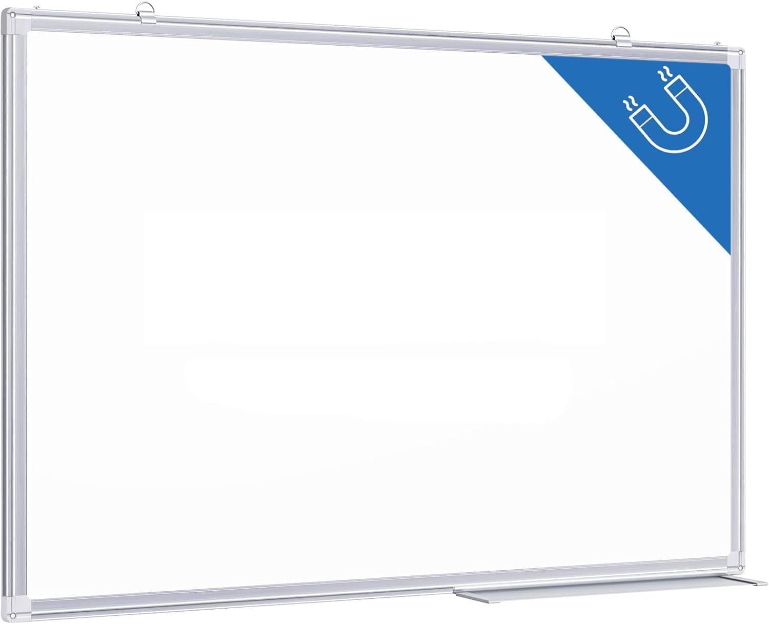 MOMENT Magnetic Whiteboard 90X120cm, Wall Mounted White Board with Pen ...