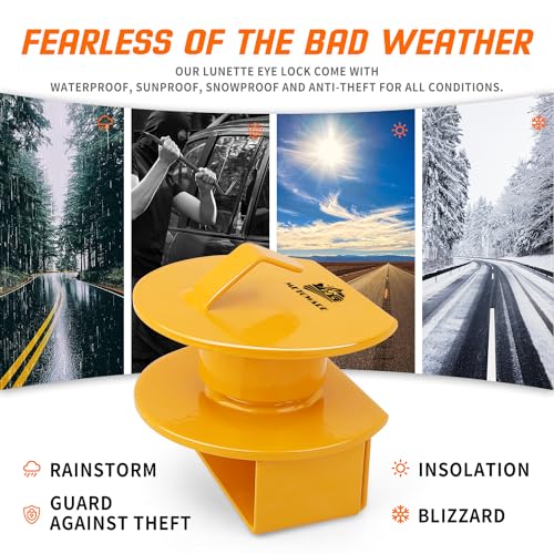 Snapklik.com : METOWARE Lunette Eye Lock Tow Drawbar Lock Heavy-Duty ...