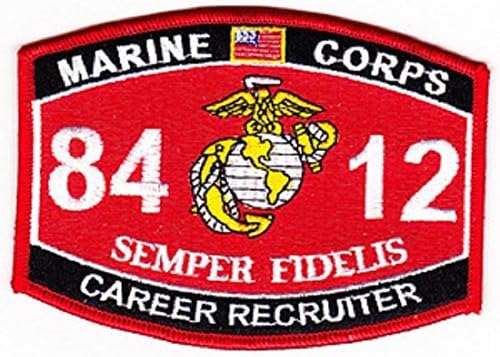 Amazon.com: UNITED STATES MARINE CORPS 8412 CAREER RECRUITER MOS PATCH ...