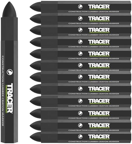 Amazon.com: TRACER Construction Lumber Crayon Markers, Pack of 12 ...