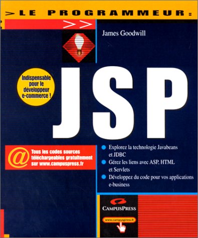 Amazon.com: JSP: 9782744009501: James Goodwill: Books