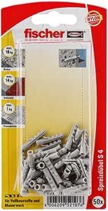 Fischer 52107 S 4 GK Expansion Plug - Multi-Colour (50-Piece) : Buy ...