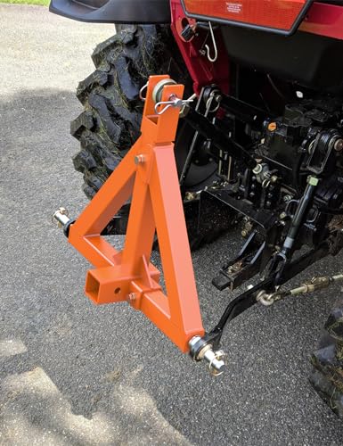 Snapklik.com : 3 Point Trailer Hitch Receiver Orange, Tractor Mover ...