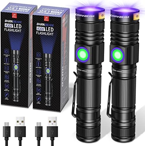 Vansky X7 Pro 365nm UV Light Blacklight Flashlights: LED Black Light ...