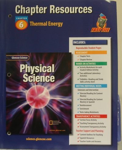 Glencoe Science: Physical Science- Chapter Resources, Chapter 6 ...