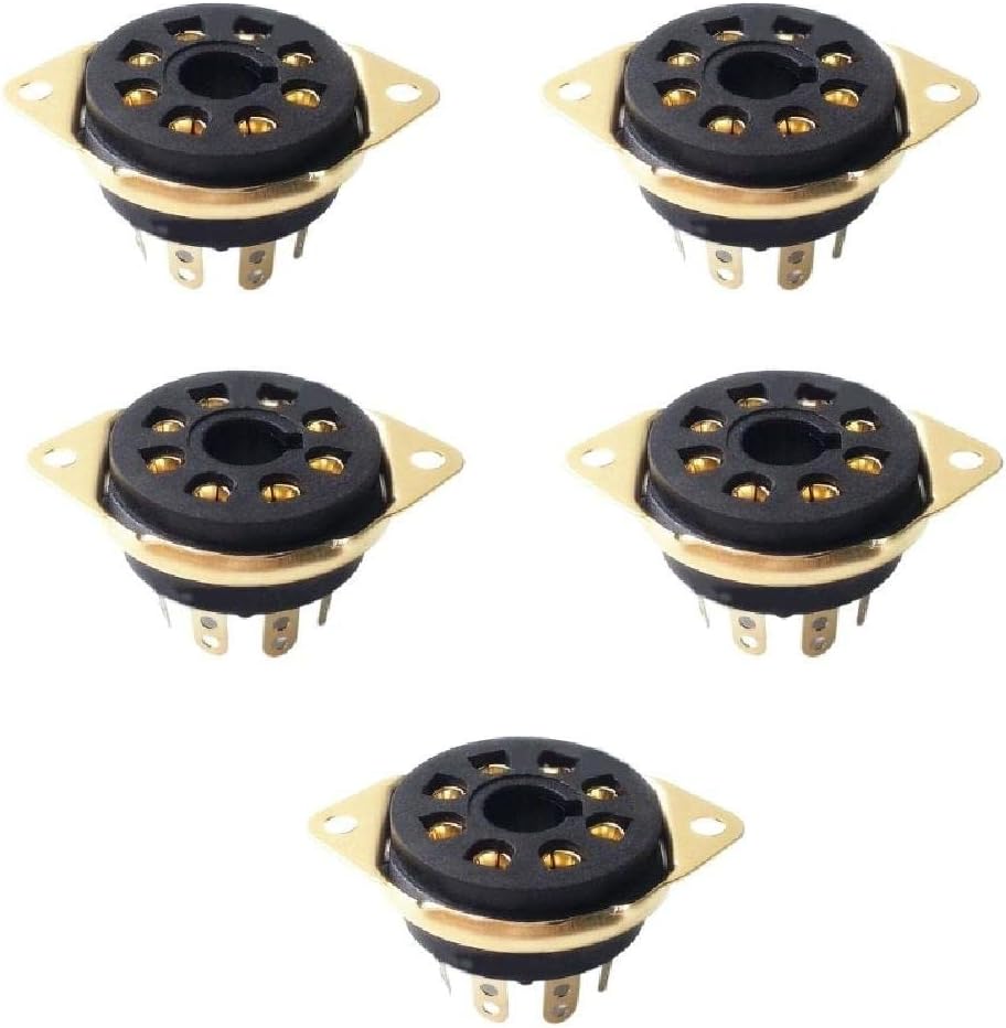 Amazon.com: 8Pin Vacuum Tube Socket Octal For KT66 KT88 6SL7 6SN7 6V6 ...
