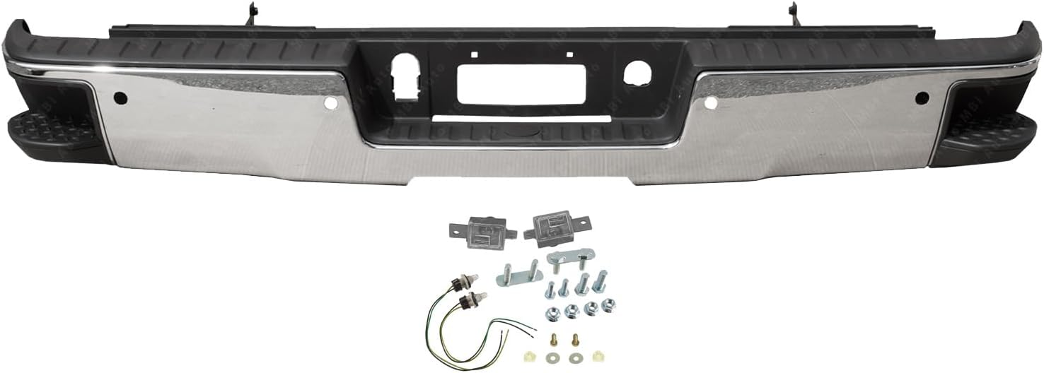 Amazon.com: BUMPER-KING Rear Step Bumper Compatible with 2014-2018 ...