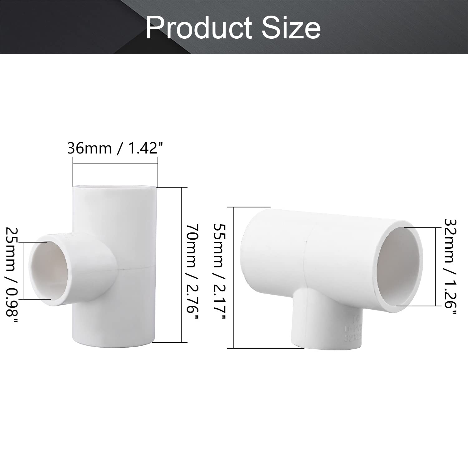 PVC Pipe Fittings Sizes And Dimensions Guide Diagrams And Charts