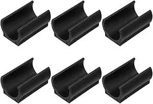 DOITOOL 25 Pcs Bar Stool Foot Rail Protectors - Non-Slip U Shape Chair ...